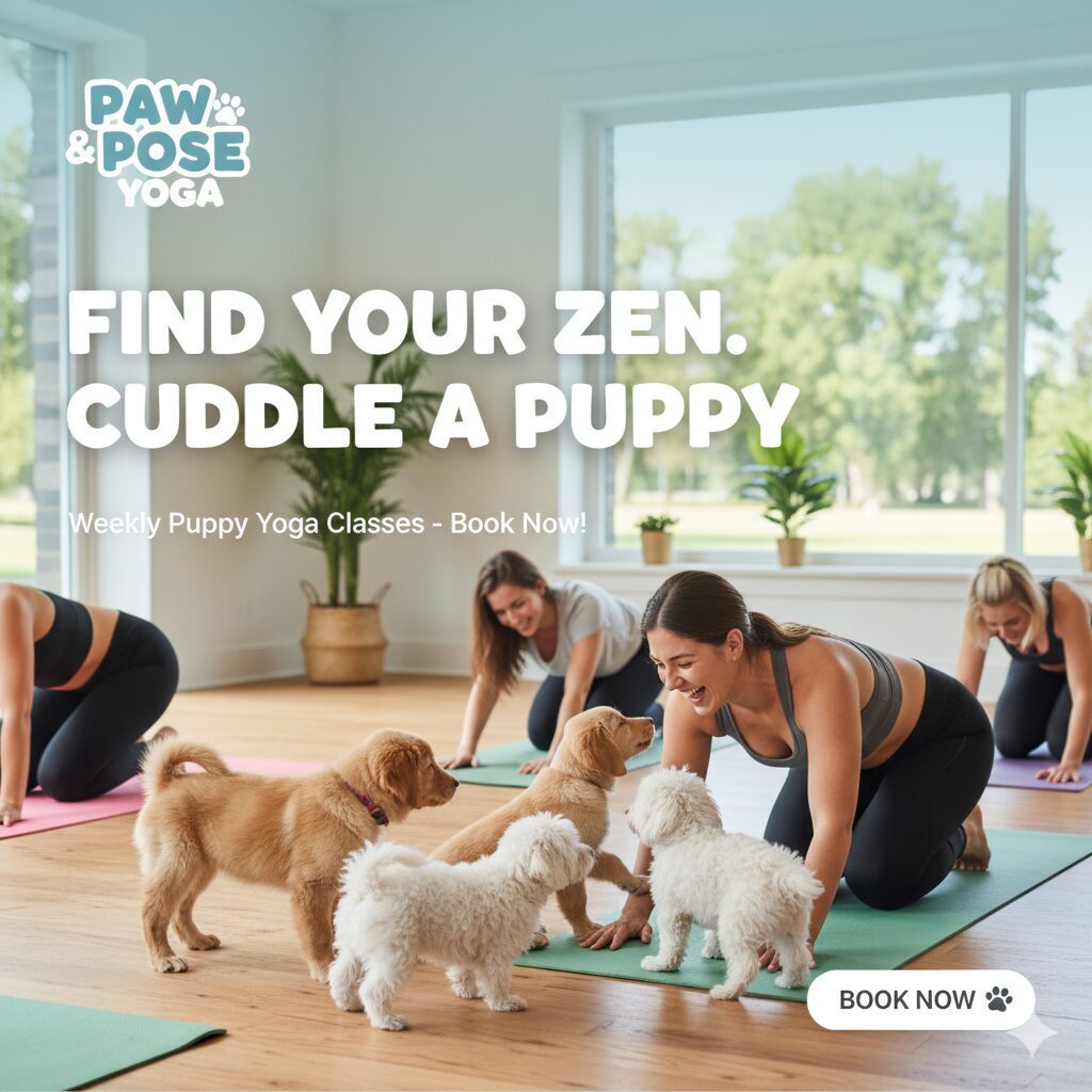 Puppy Yoga Delhi, Gurgaon & NCR | Experience Yoga with Puppies